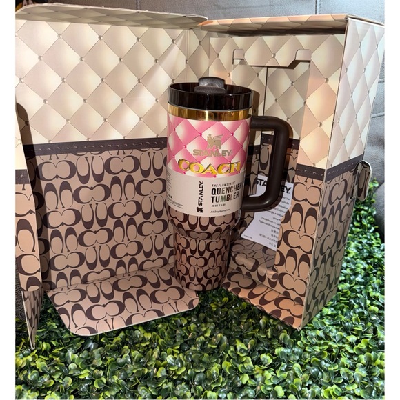 Coach | Kitchen | Coach X Stanley Gold And Pink Tumbler | Poshmark